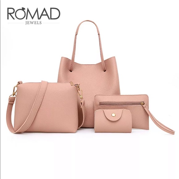 Pink Magnolia | Bags | Nwt Beautiful 4 Piece Purse Set | Poshmark